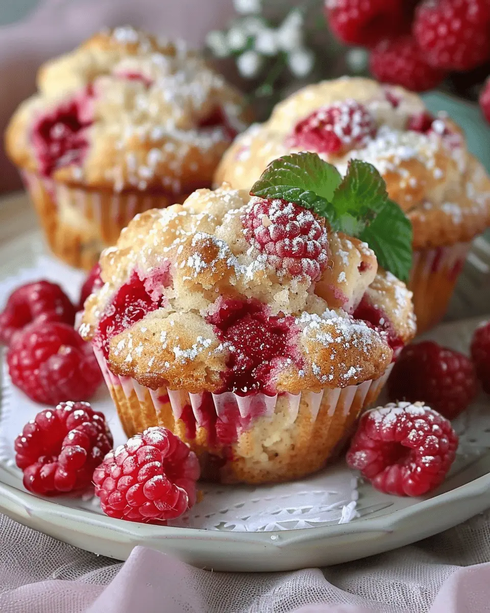 raspberry muffins