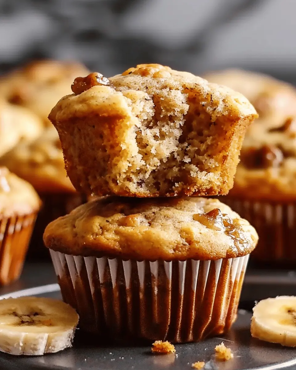 Soft & Fluffy Banana Muffins